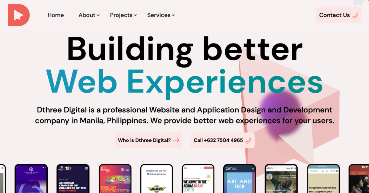 Dthree Digital - Website Design Company Manila, Philippines Best ...