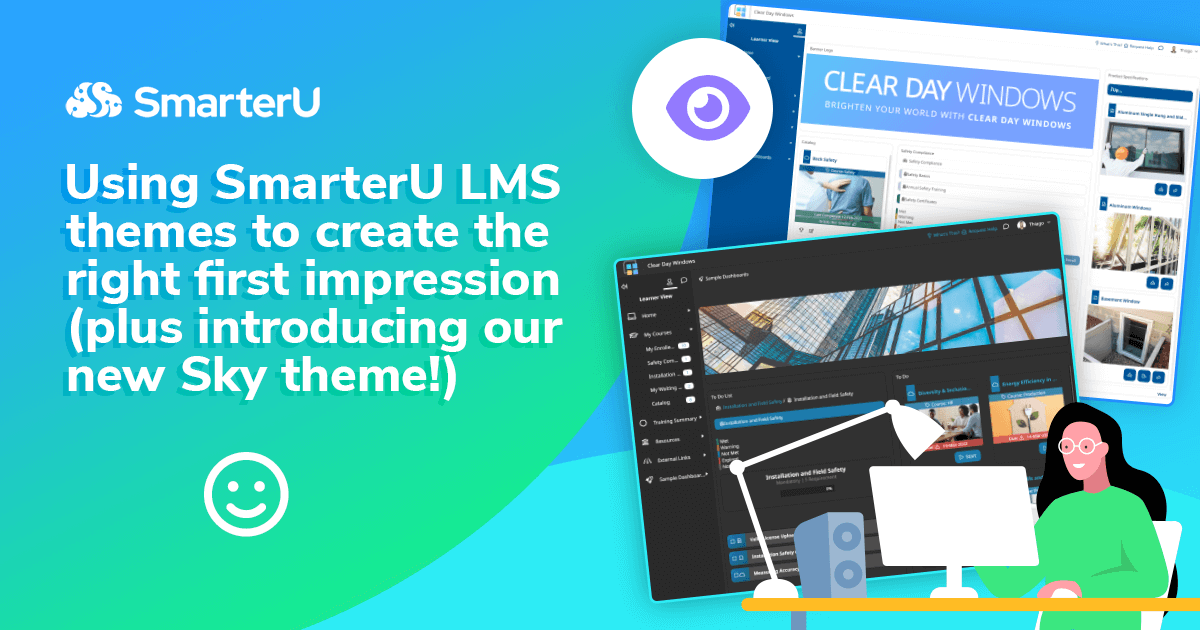 Use SmarterU LMS Themes to Create the Right First Impression
