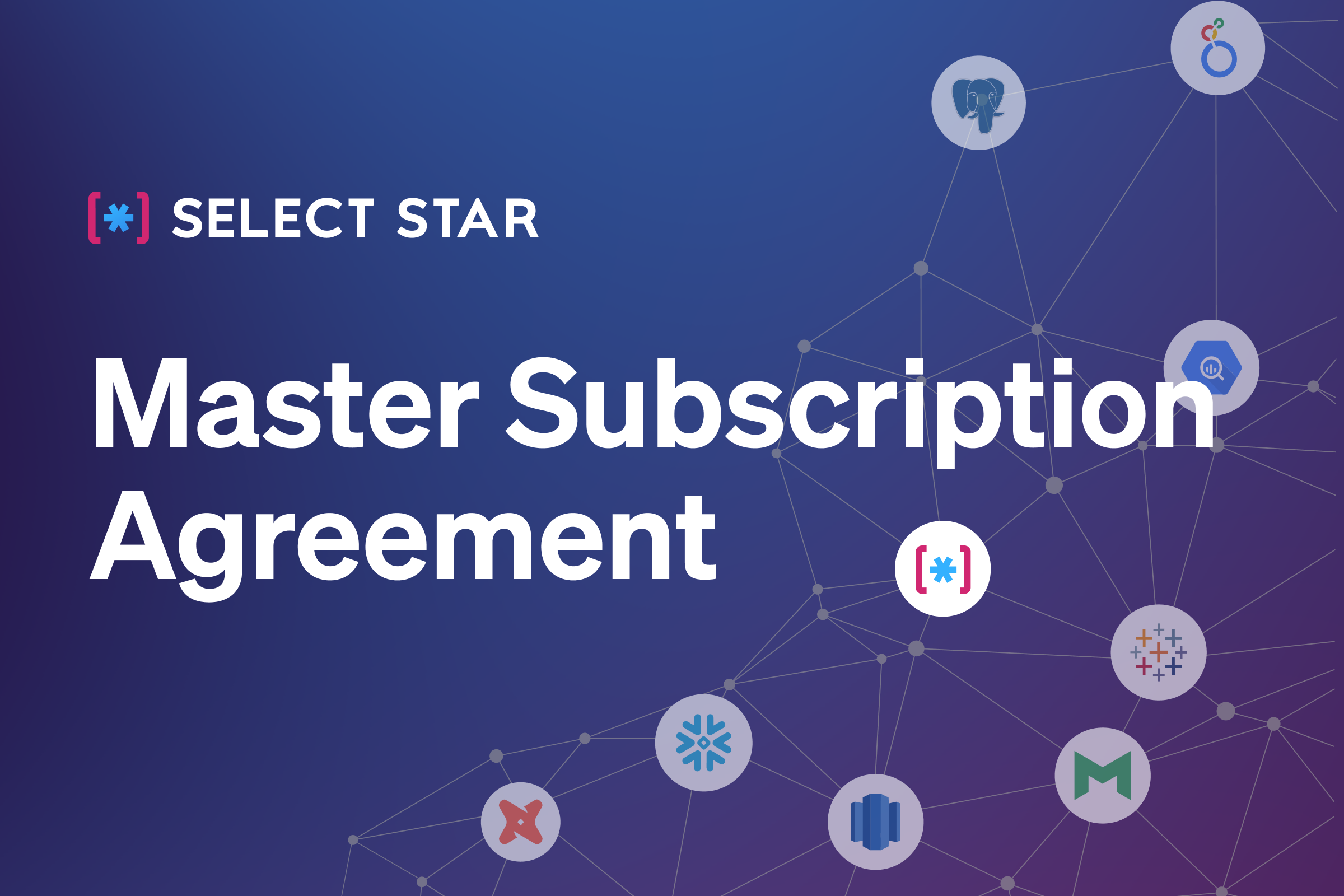 Select Star Master Subscription Agreement