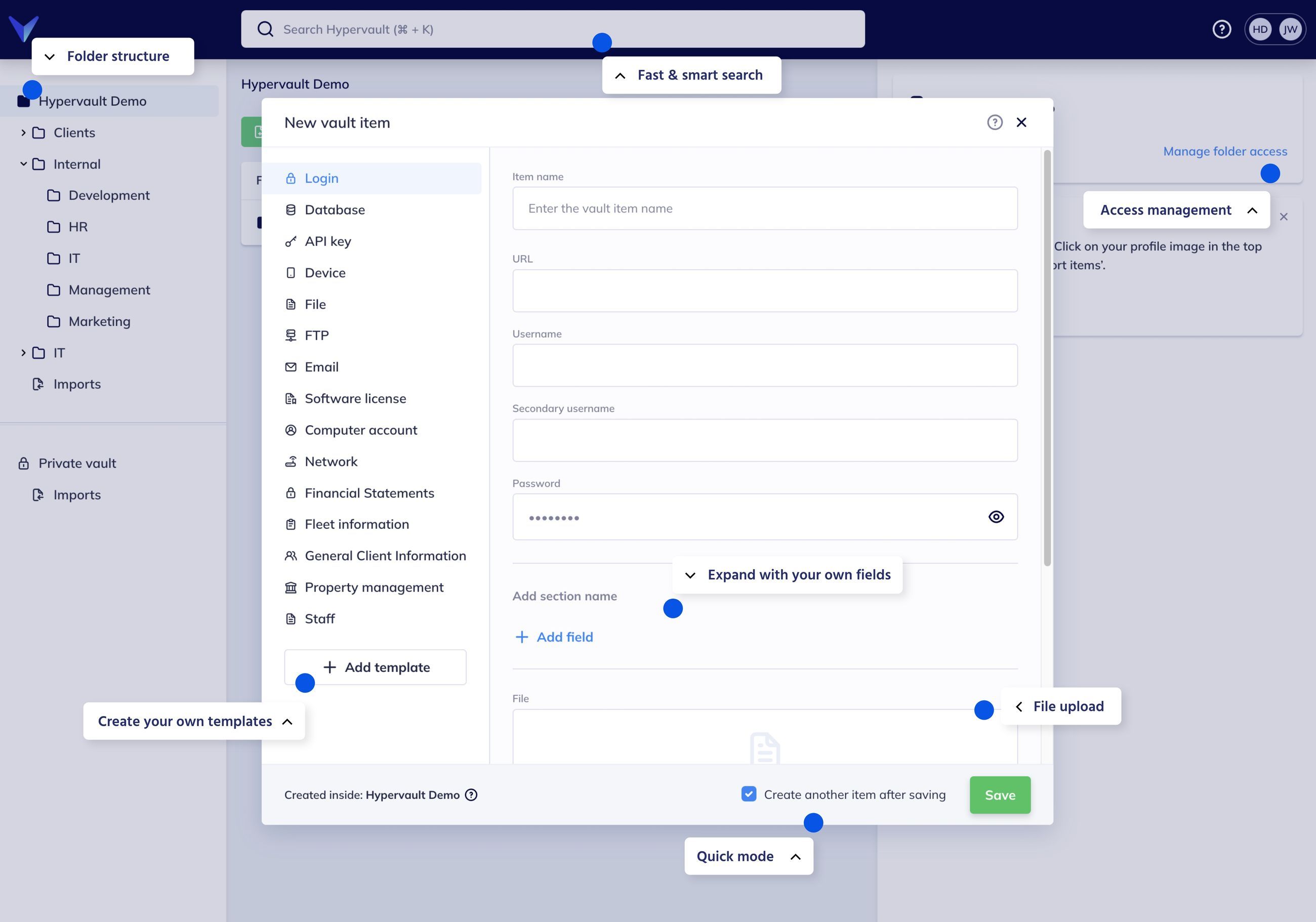 Hypervault | Data and Password Manager for Teams