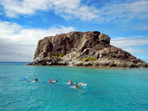 Snorkeling at Creole Rock in St. Martin