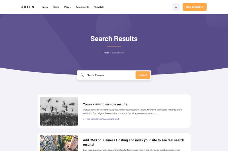 Jules - Webflow HTML website template