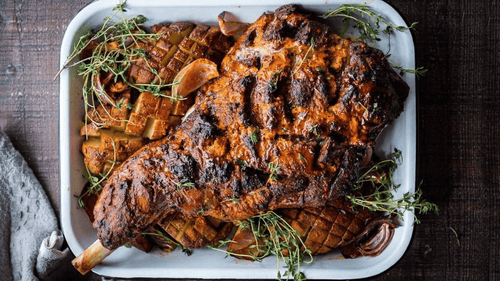 Roasted Leg of Lamb with Harissa-Yogurt Crust Recipe from Central ...