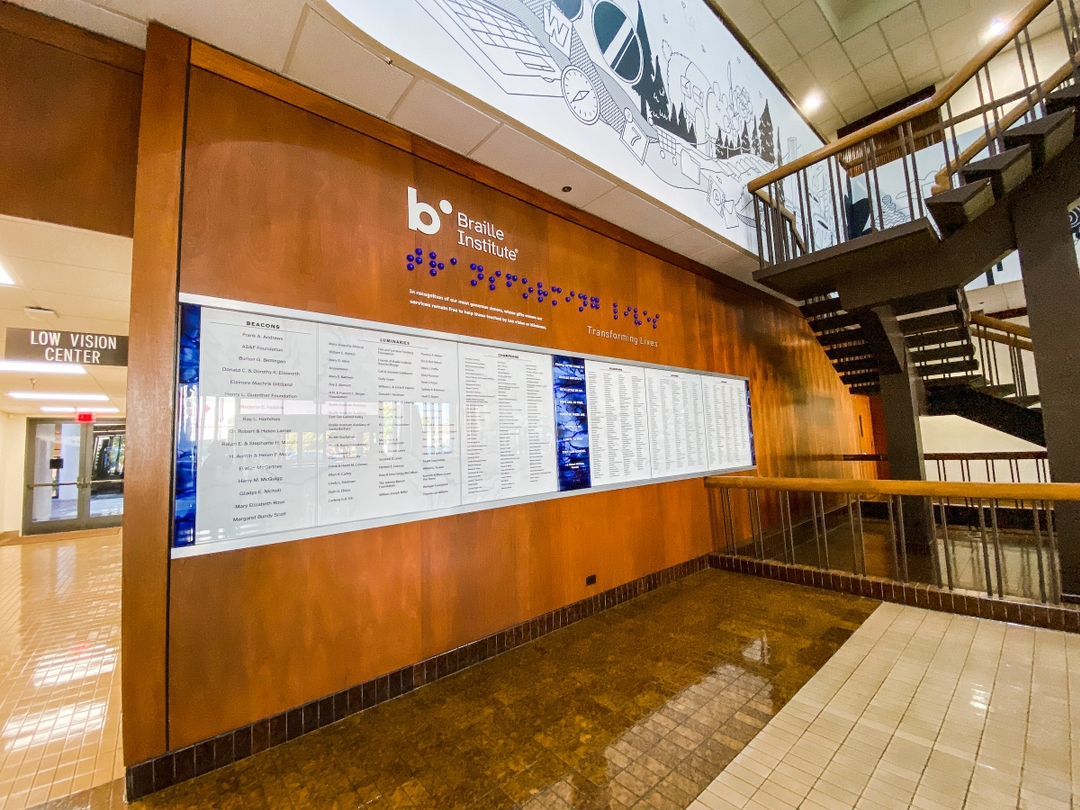 Donor Recognition Gallery – Dimensional Lettering – PDG