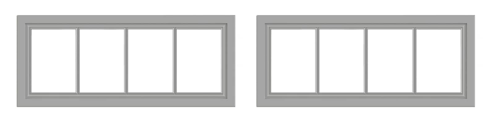 Smooth & V-Groove Overlay Residential Garage Door | Midland Garage Door