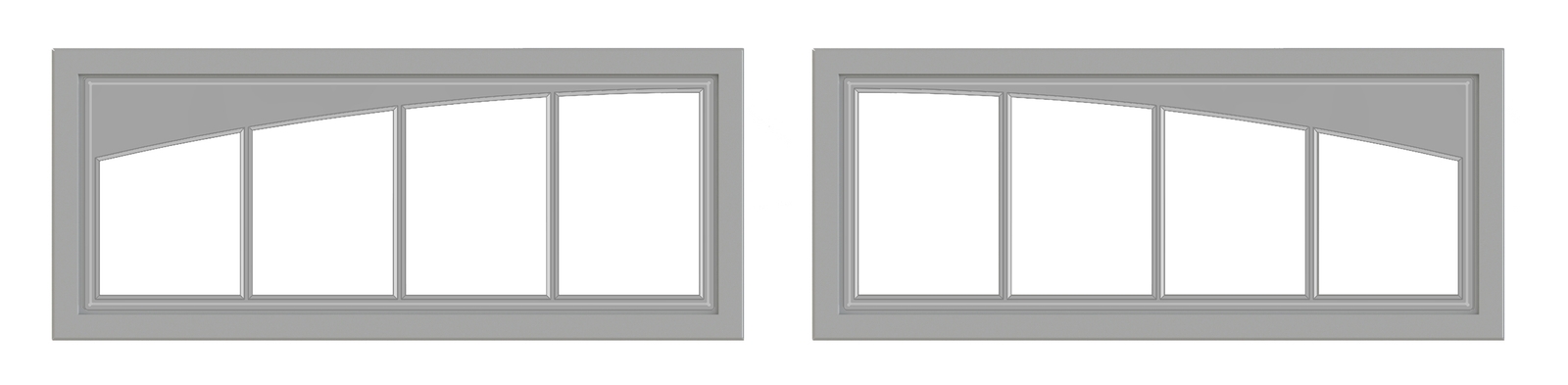 Smooth & V-Groove Overlay Residential Garage Door | Midland Garage Door