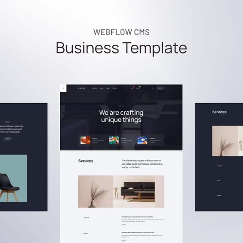 Packs - UI Kit Webflow CMS website template