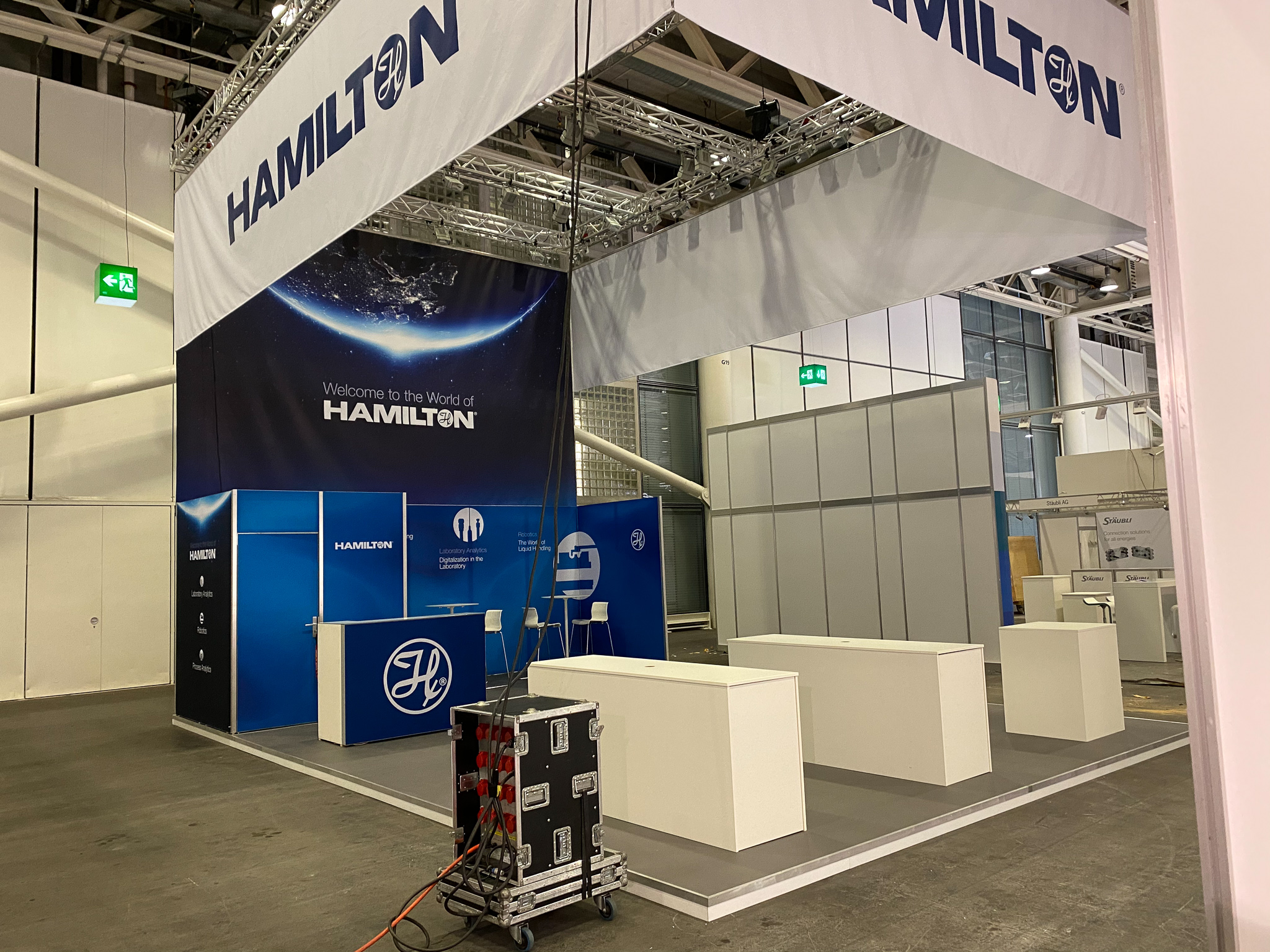Exfair Projekte | Hamilton Messestand - Ilmac 2021
