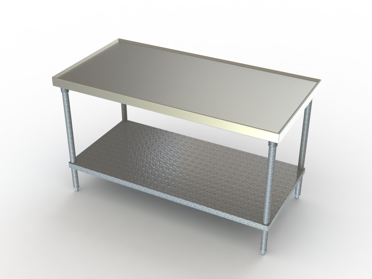 Work and Prep Tables with Undershelf