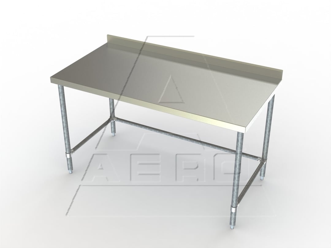 Work and Prep Tables with Cross-Bracing