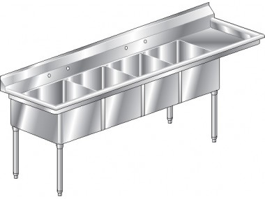 Four Compartment NSF Sinks