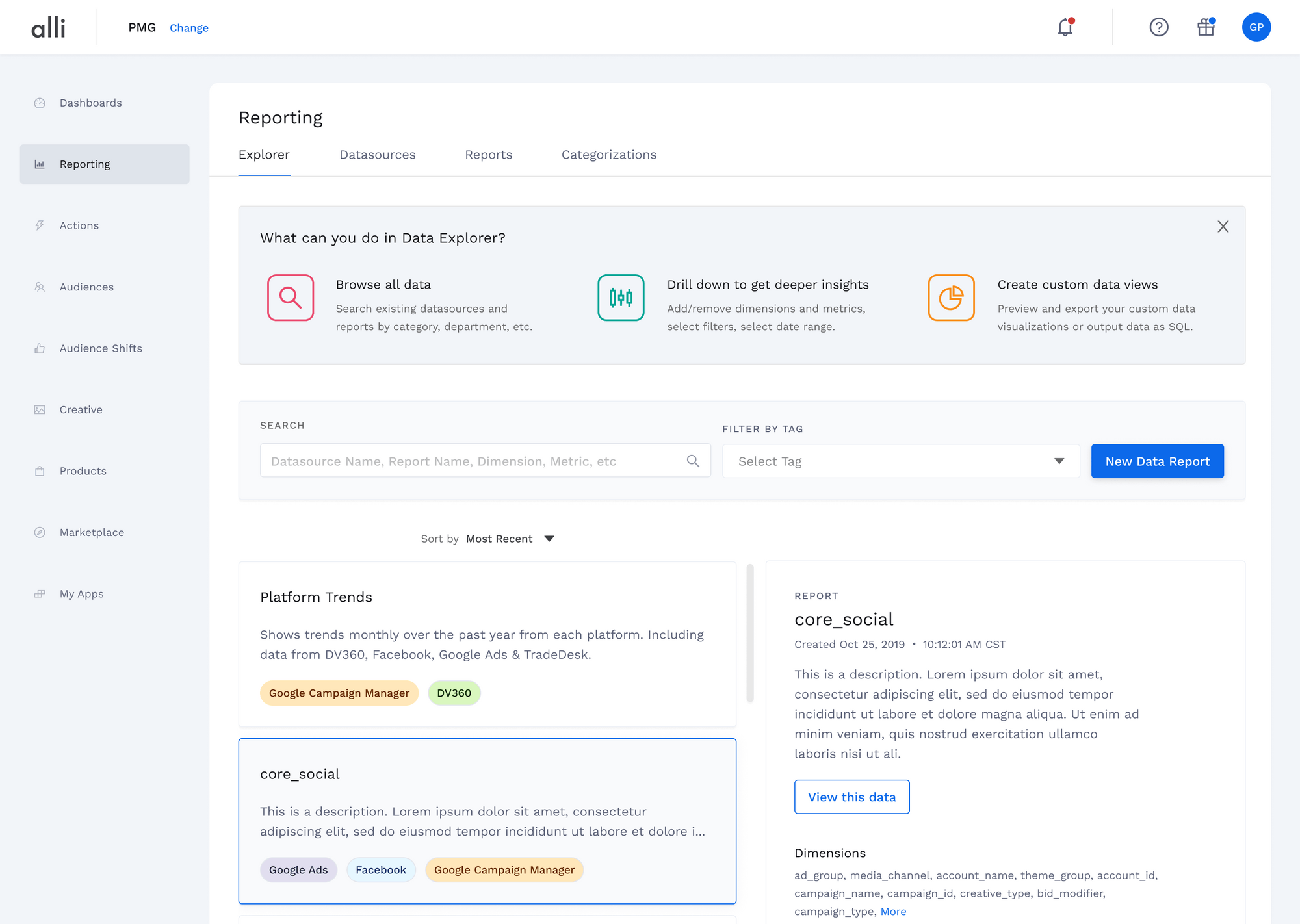 Alli x PMG - Intelligent Digital Marketing Software