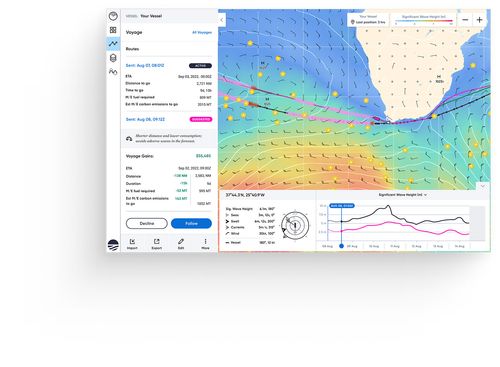 Voyage Optimization with Wayfinder