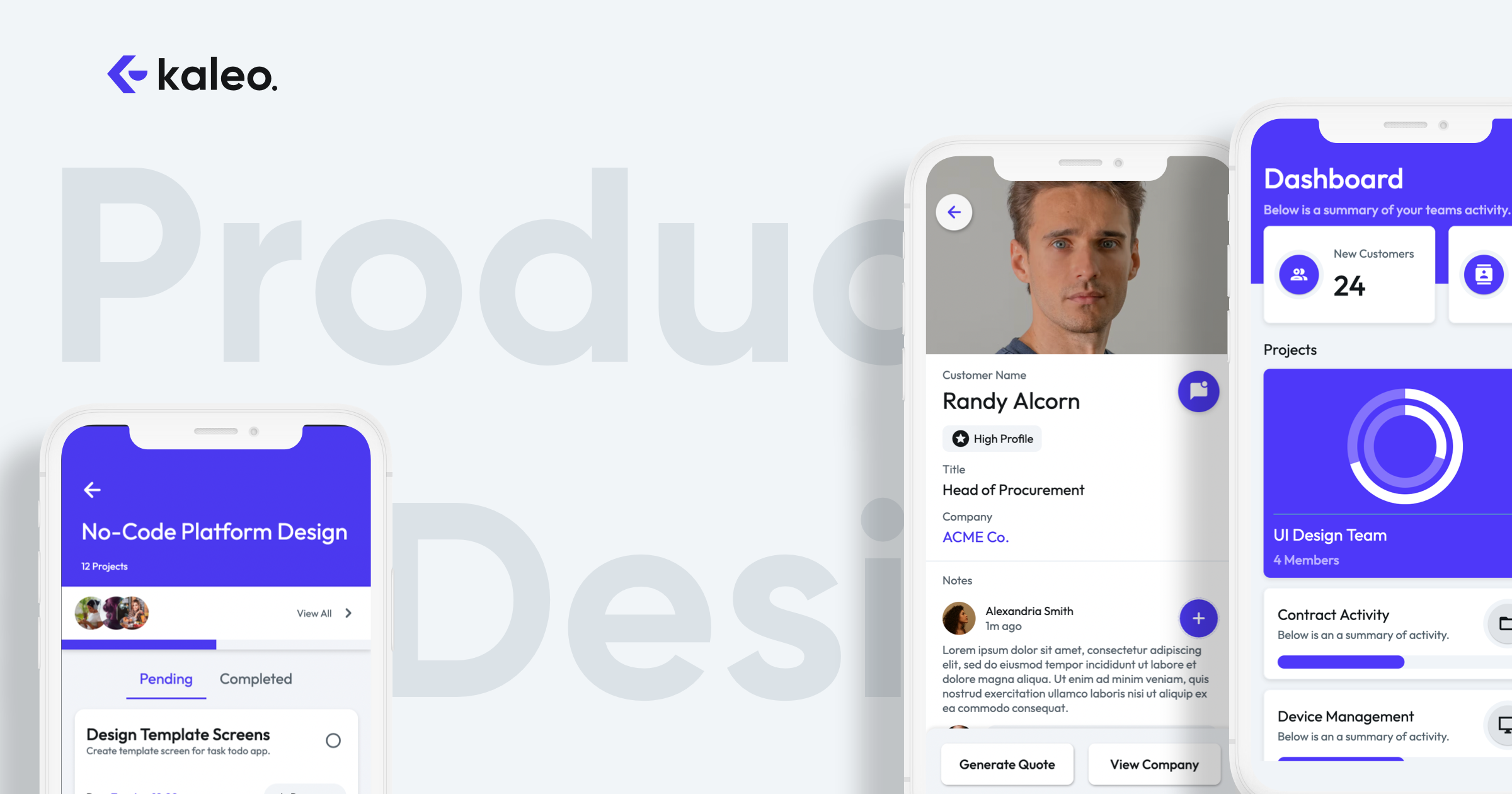 Kaleo Design - Product Design Studio