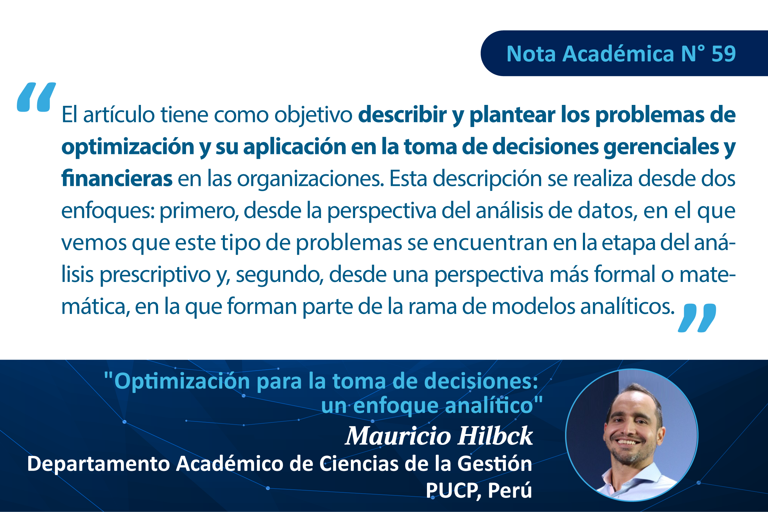 Optimización para la toma de decisiones: un enfoque analítico ...