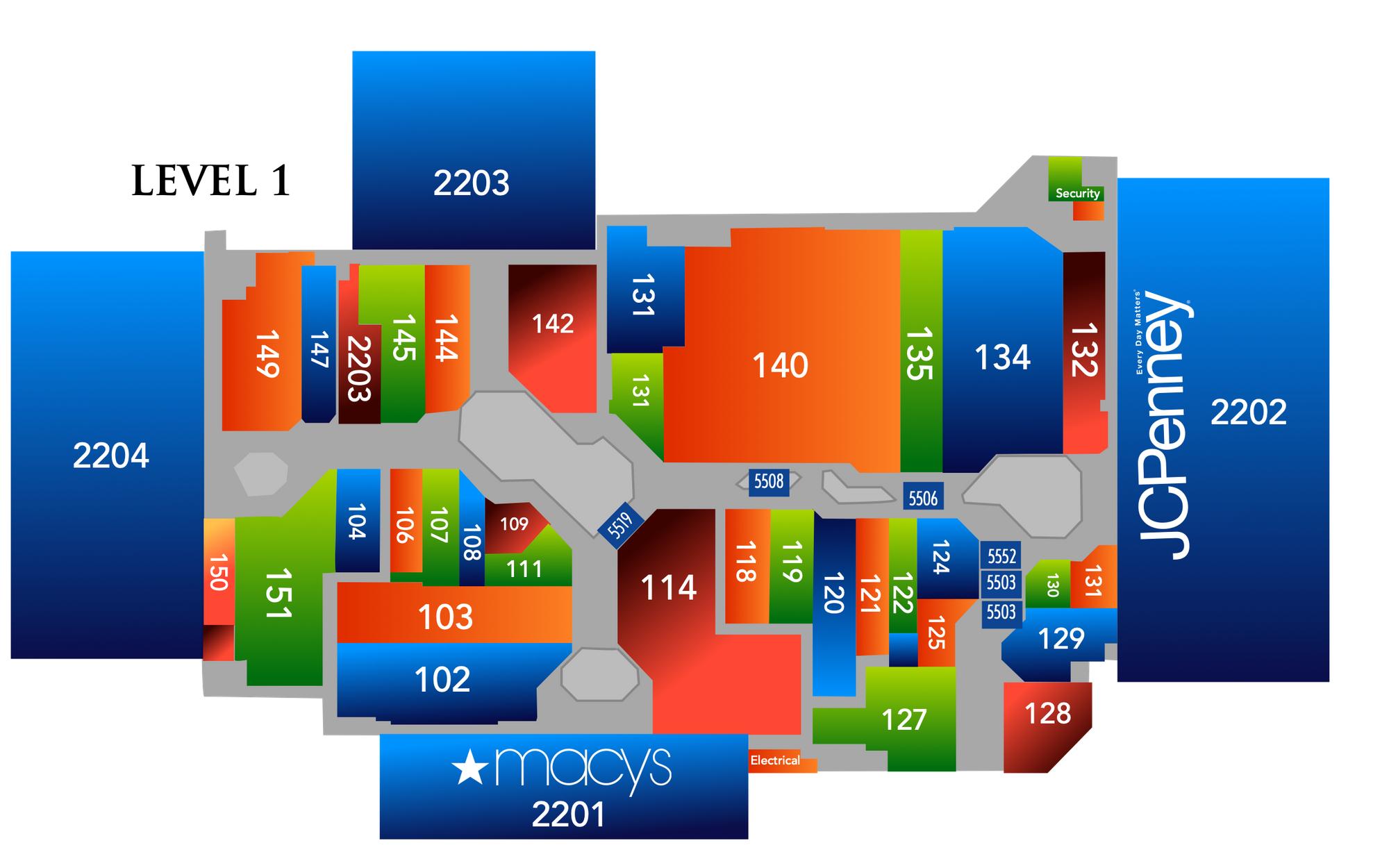 Crossroads Mall Map Directory