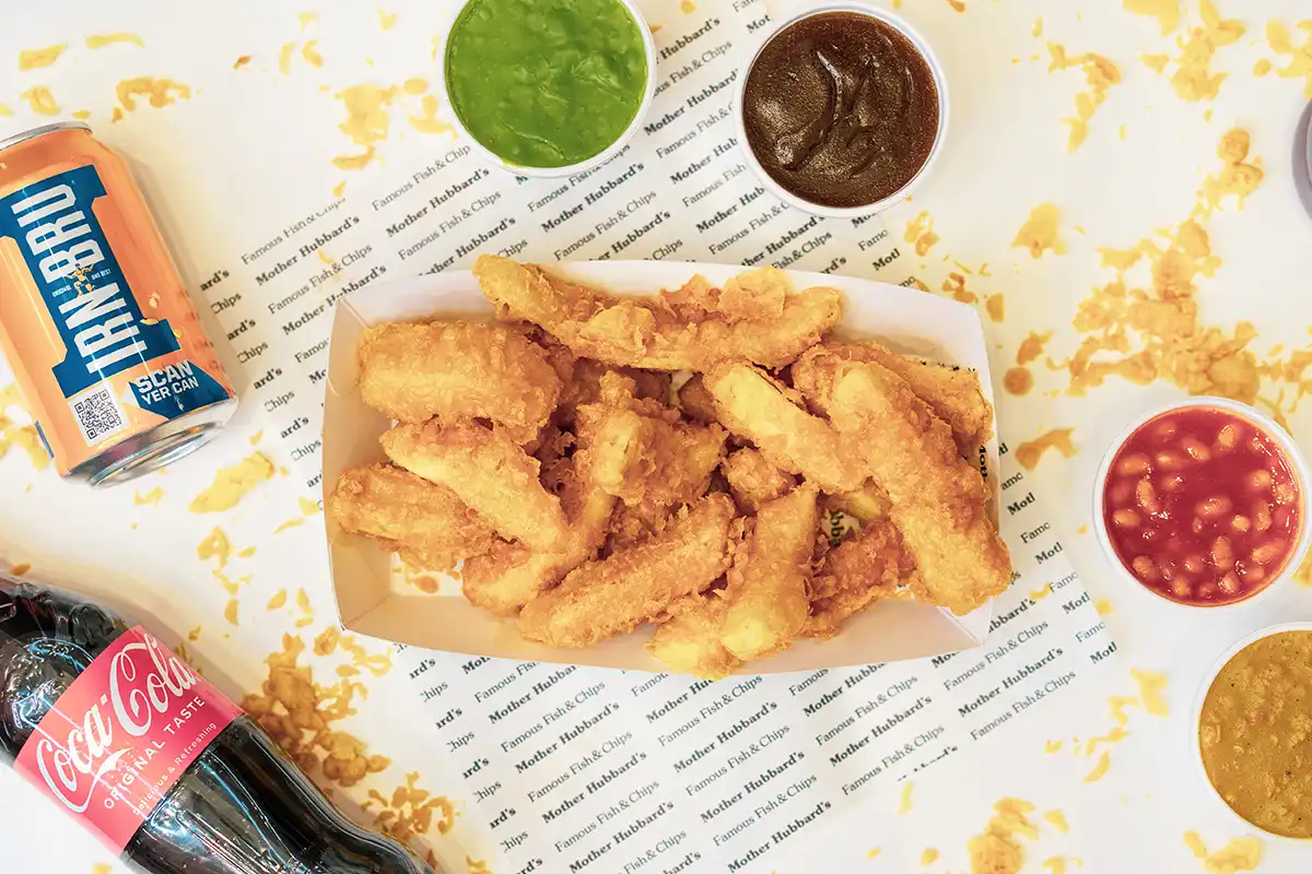 Our Menu | Mother Hubbard's Scotland | Famous Fish & Chips Since 1972