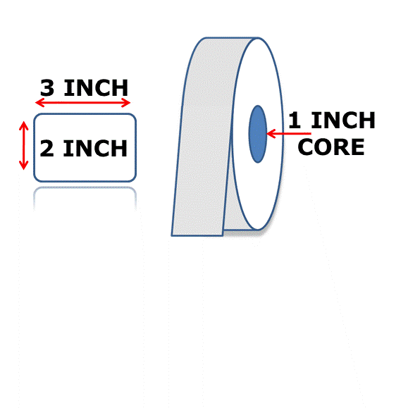 Desktop Thermal Transfer 3 x 2 Label Case