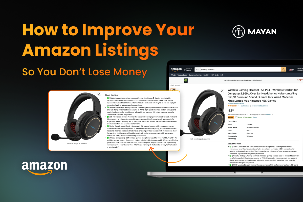 How To Improve Your Amazon Listings | Mayan