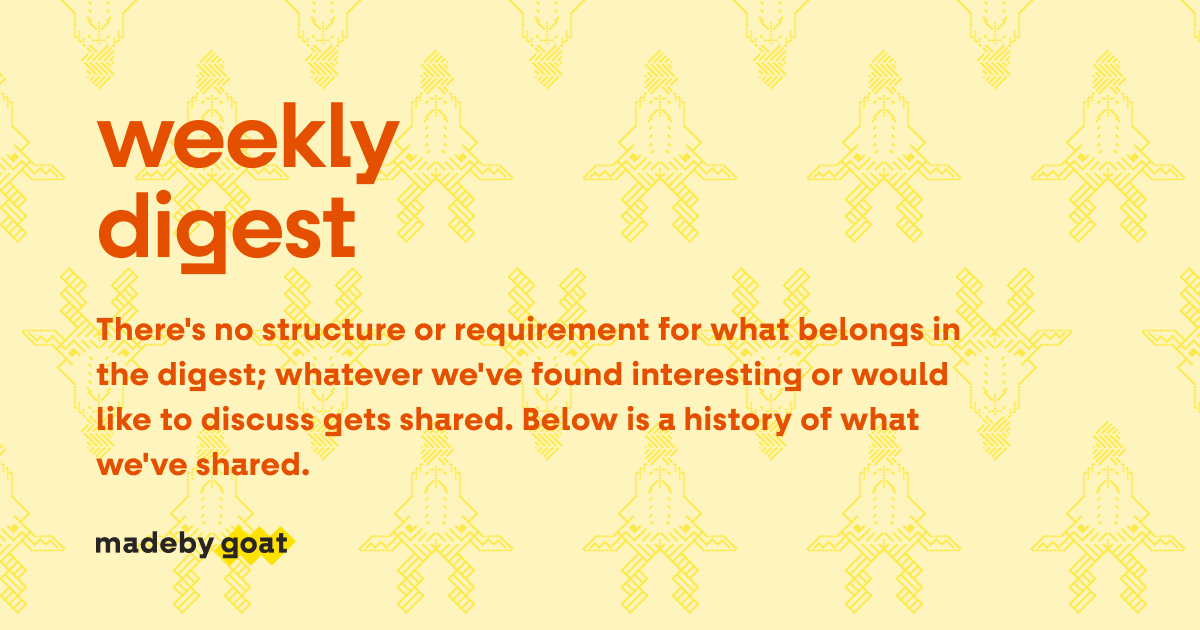 weekly digest - 2021