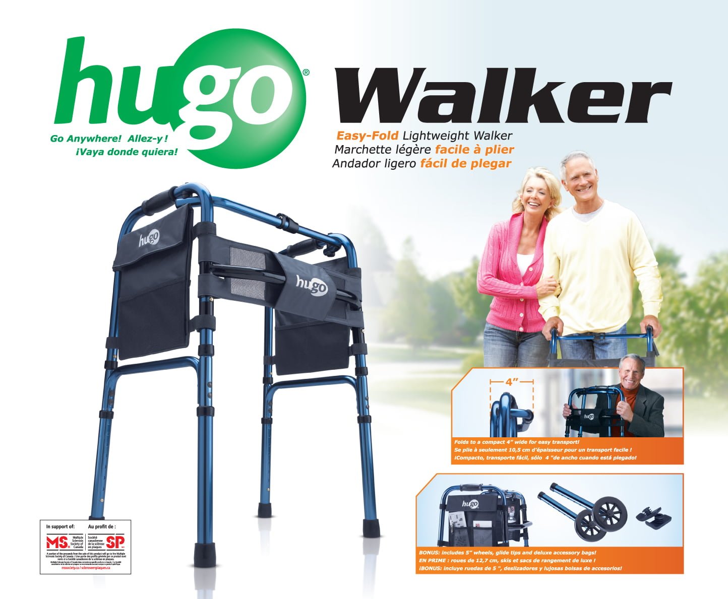Hugo Folding Walker - Scooters & Mobility Tamworth | Assisted Living ...