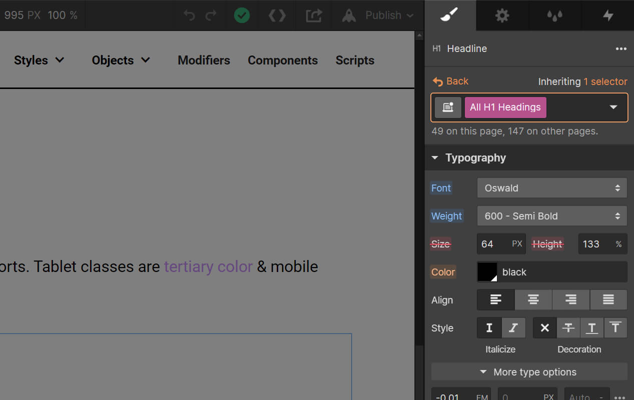 On Declaring Styles - Knockout Framework