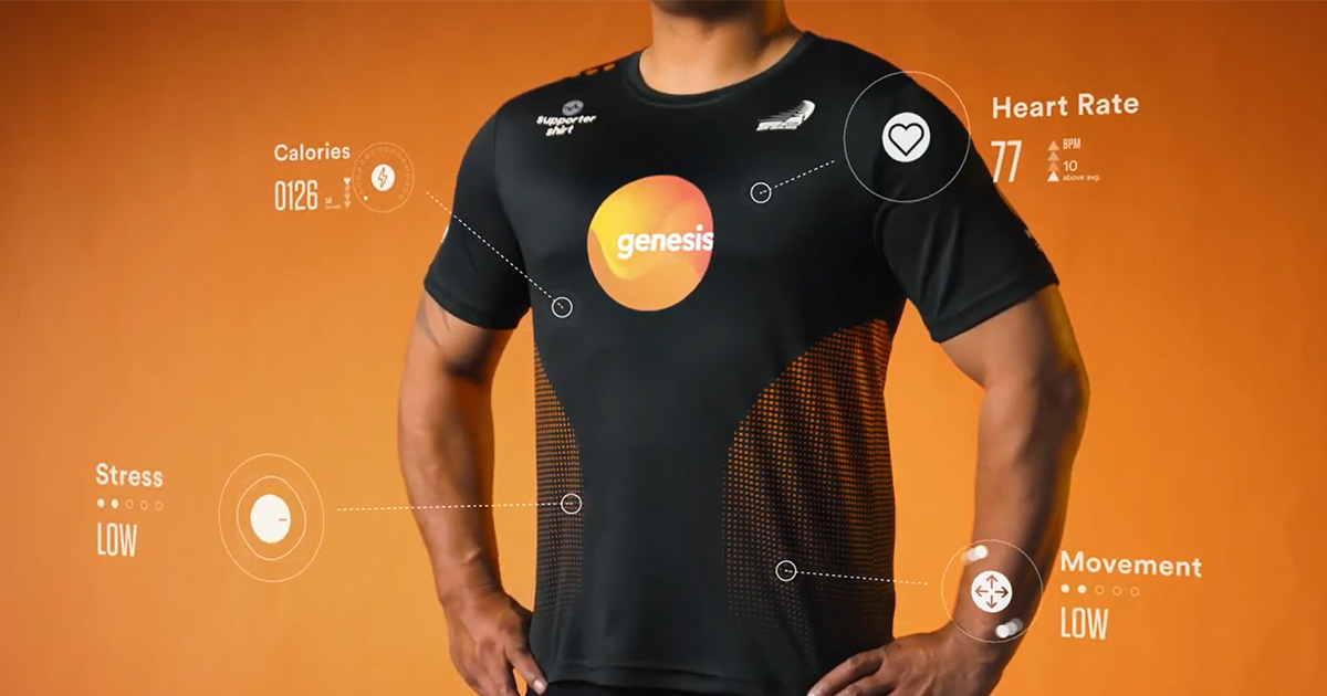 Genesis creates biometric shirt for supporters | Human Digital