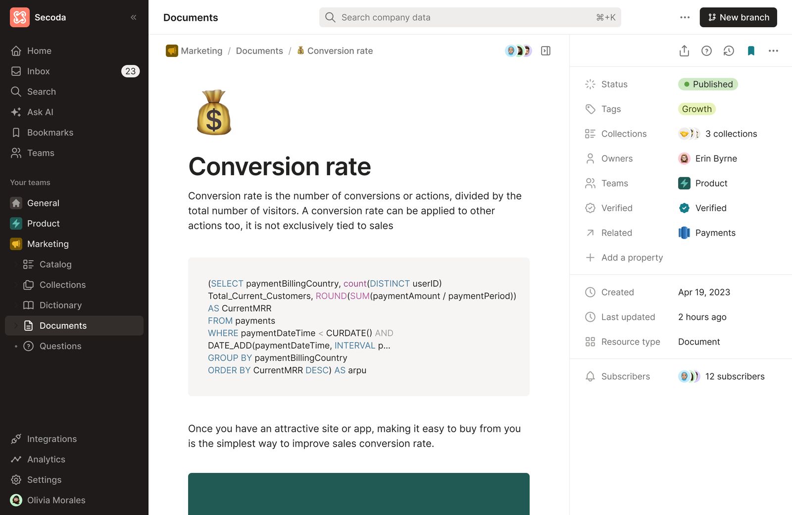 The Modern Data Management Platform | Secoda
