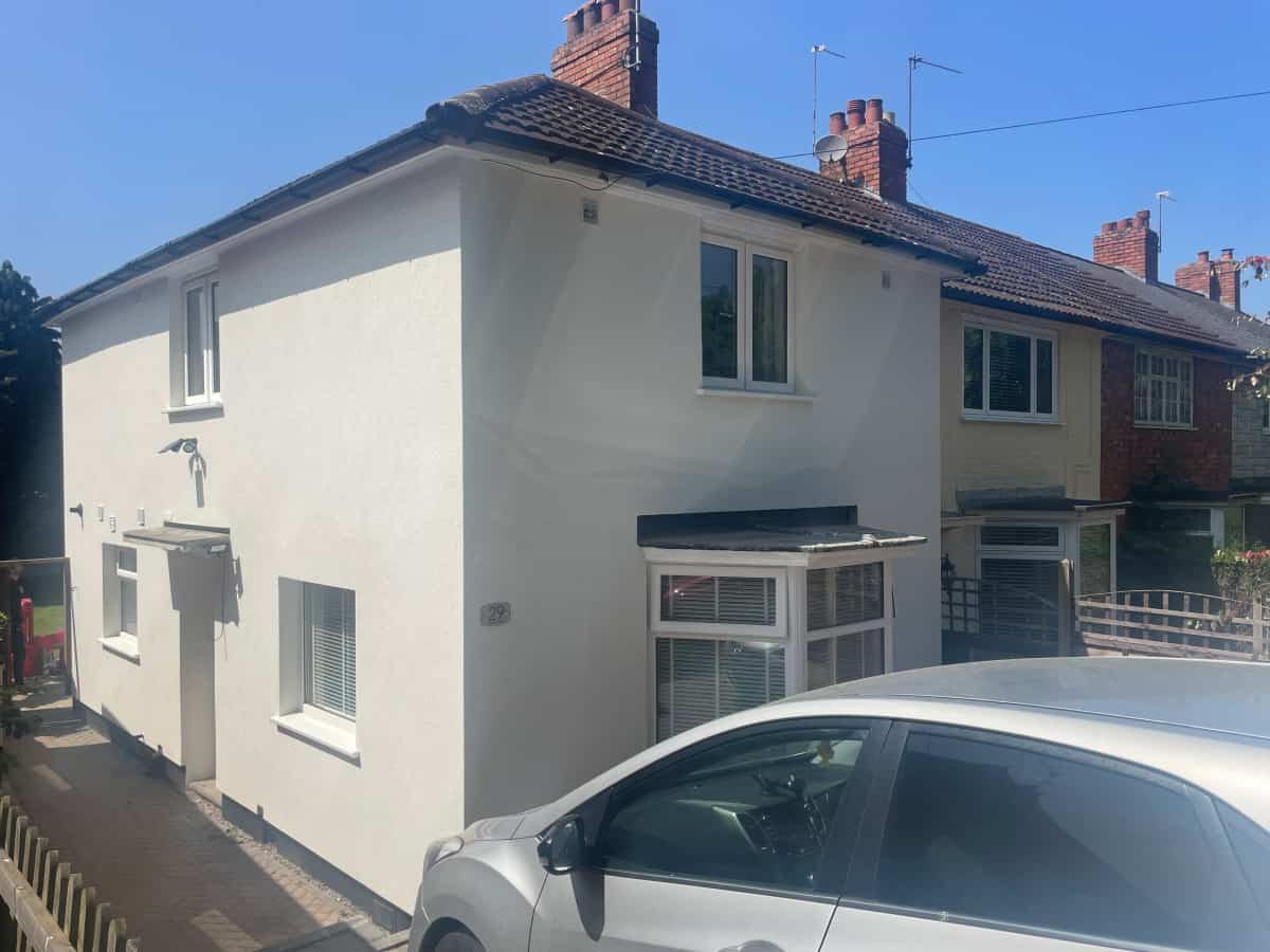 External wall rendering in Birmingham