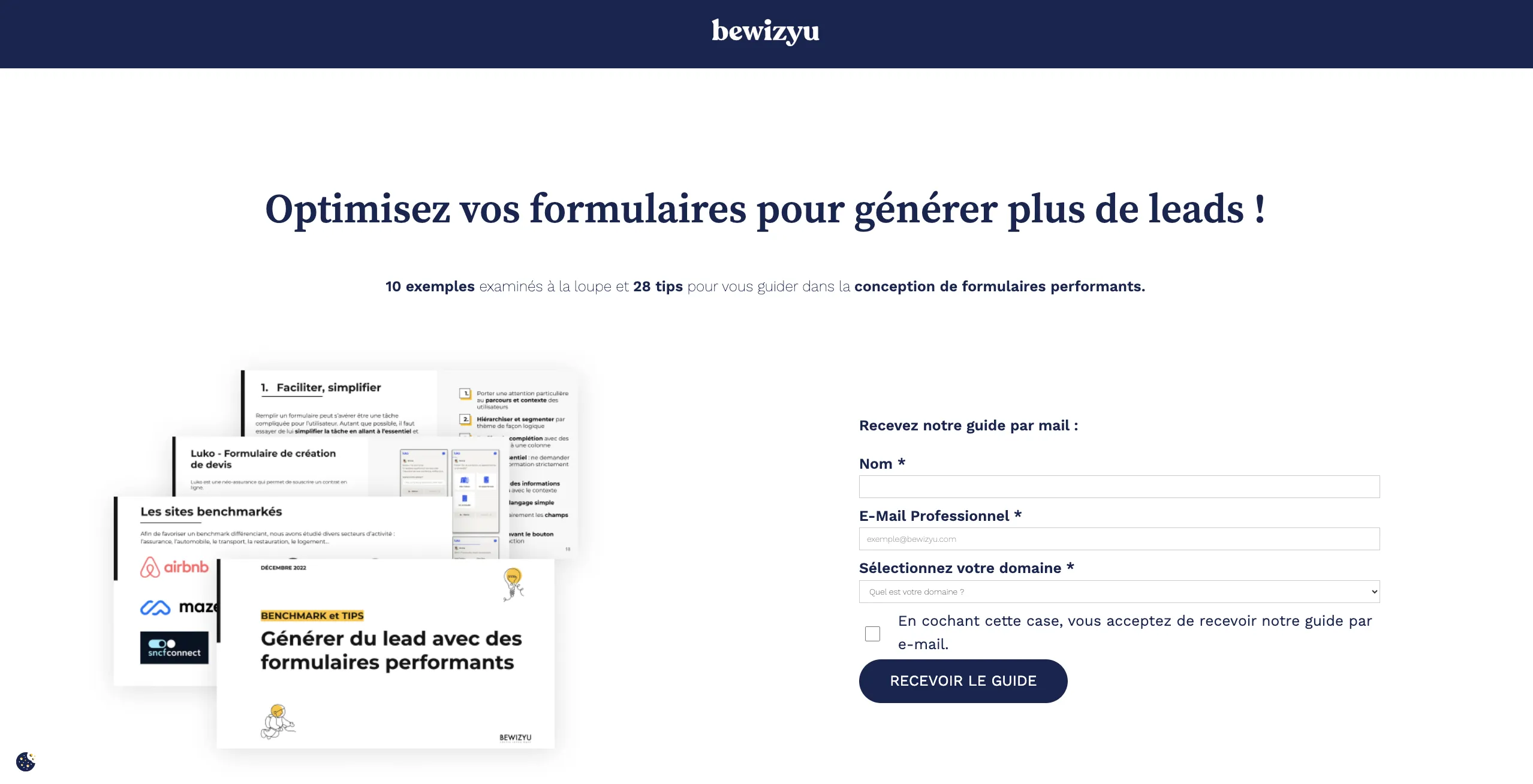Benchmark - Optimisez vos formulaires pour générer plus de leads