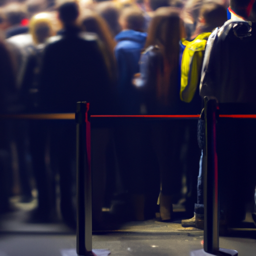 How do I create a safe and efficient line at a restaurant?