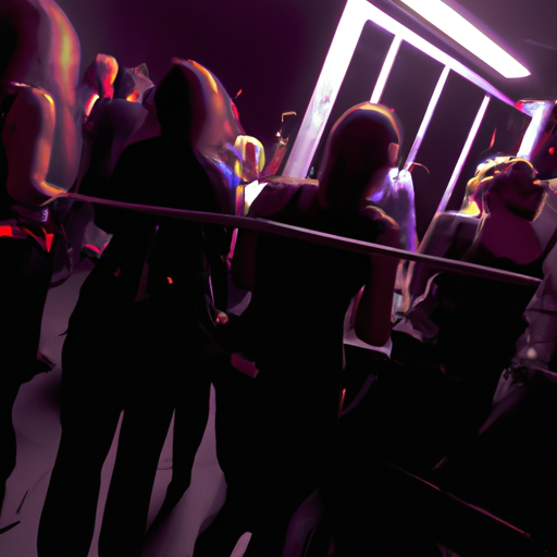 How do I create a safe and efficient line for guests at a restaurant?