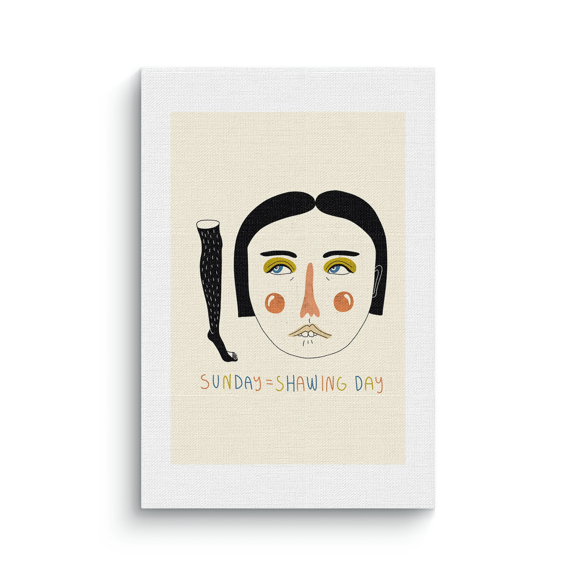 Sunday Shaving Day Art Print | Mona Art Design