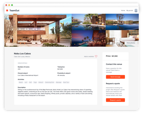 TeamOut - The Retreat/Offsite Platform