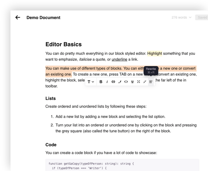 GoCopy | AI Powered Writing Assistant