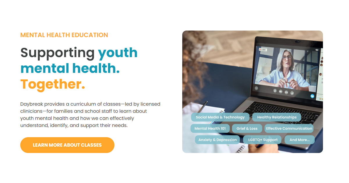 Mental Health Education - Supporting youth mental health. Together.