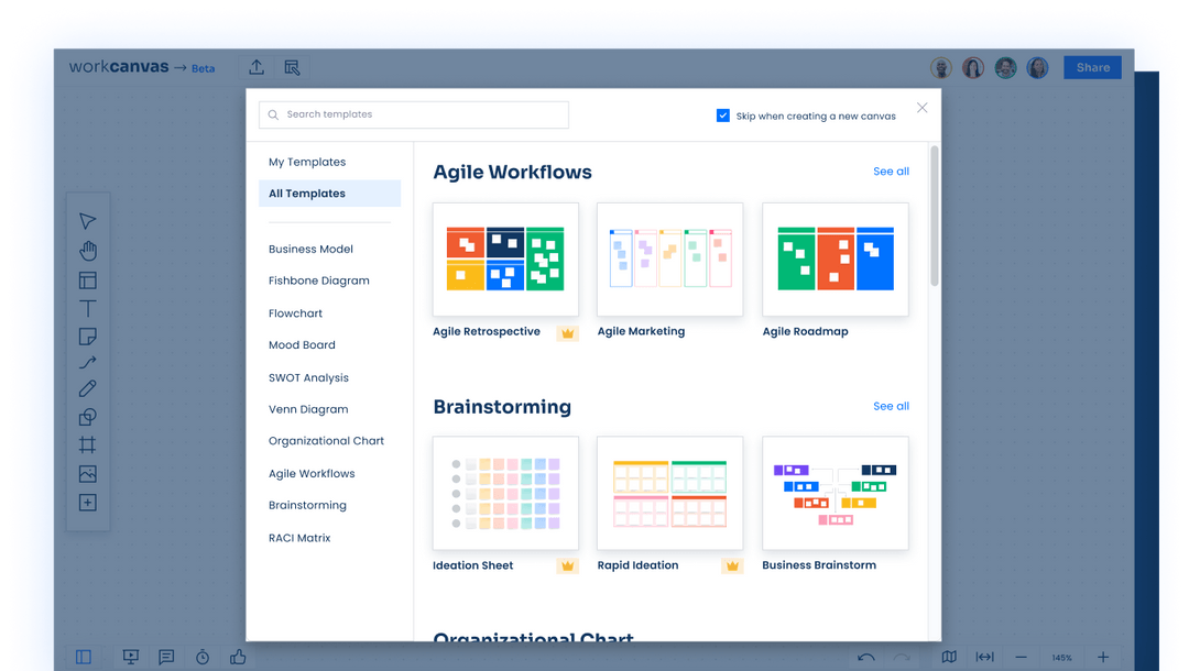 Workcanvas | Online whiteboard for professionals