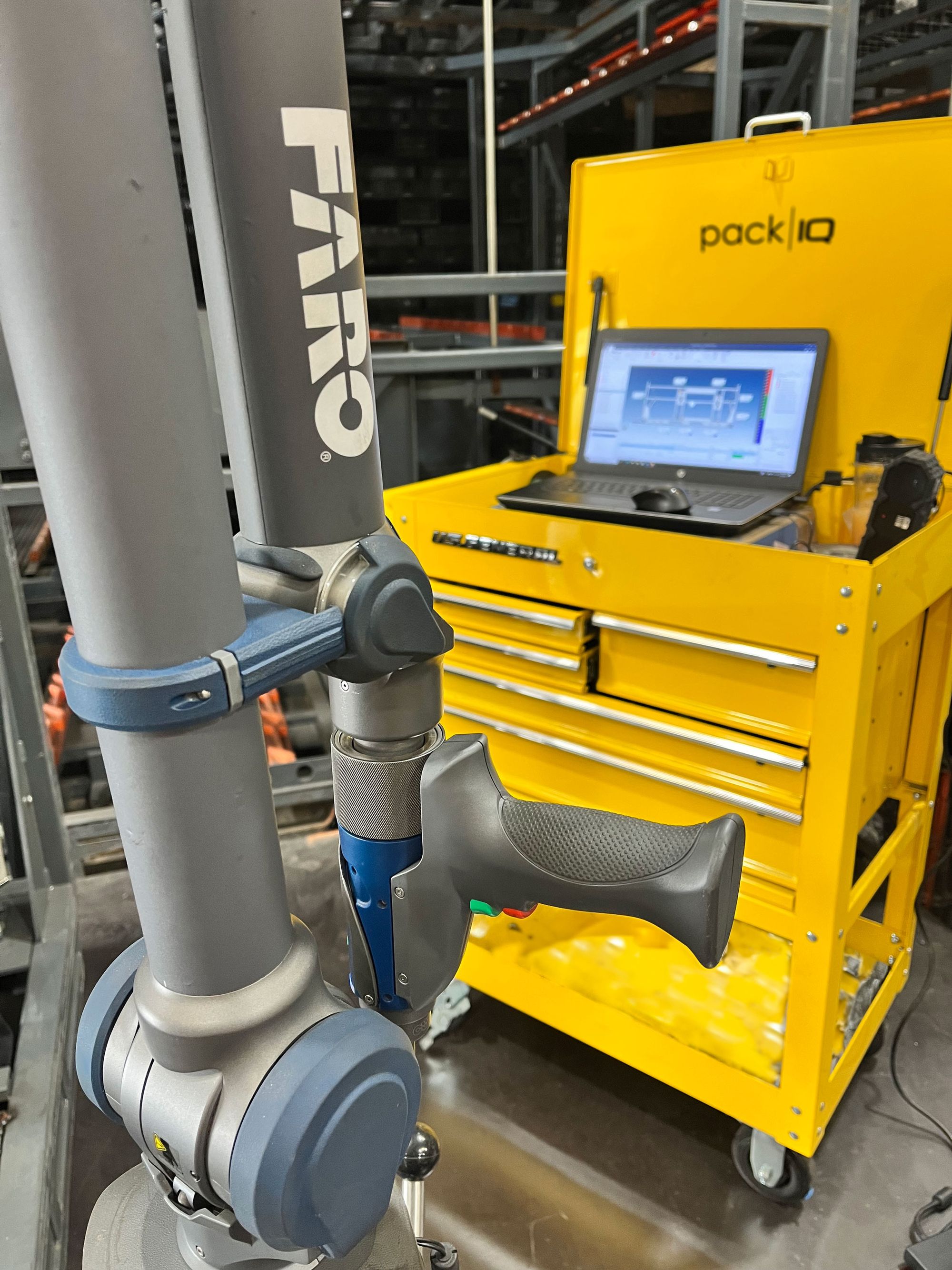 Steel Shipping Rack Coordinate Measuring & Calibration - PackIQ