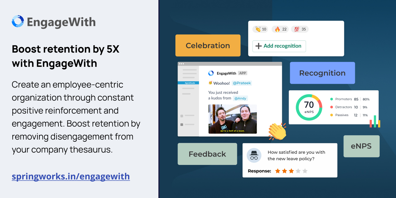 Improve Employee Retention inside Slack & Microsoft Teams