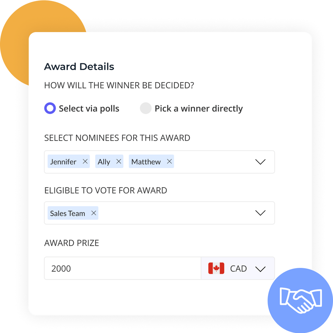 Custom Employee Awards within Slack & MS Teams - EngageWith