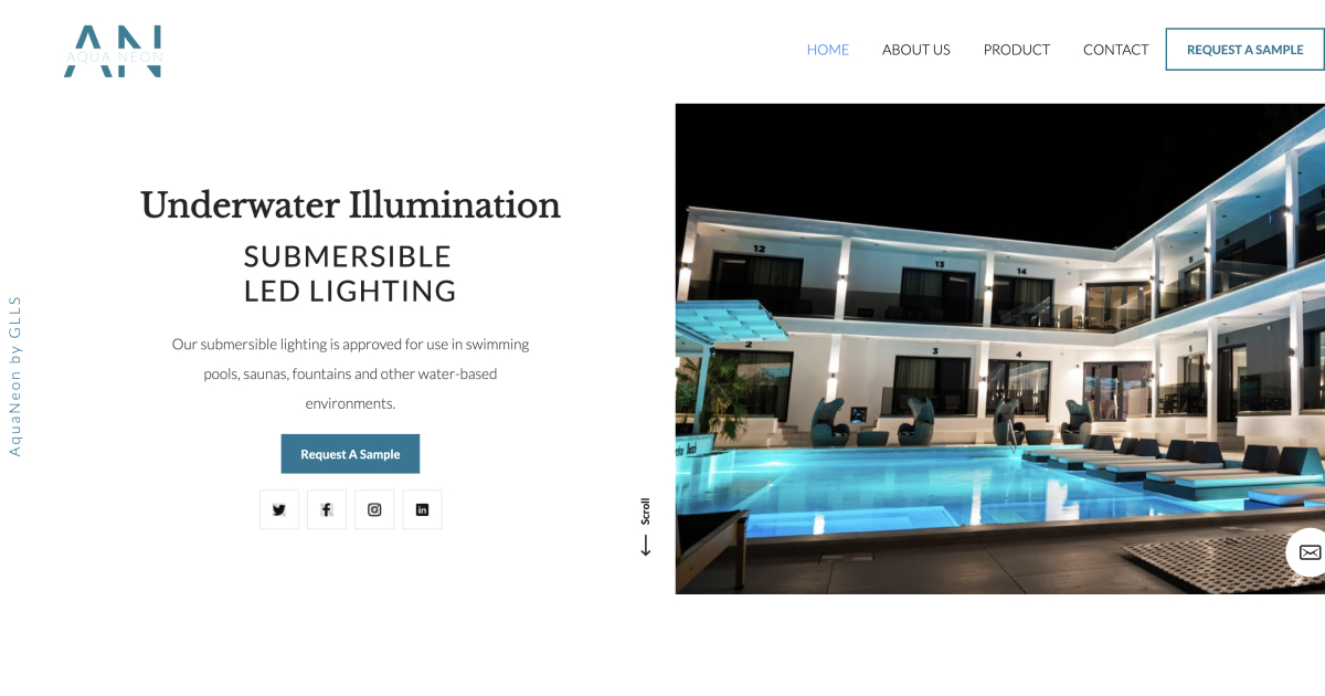 Aqua Neon - Products Page