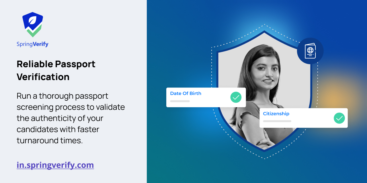 Instant Passport Verification Service| SpringVerify India