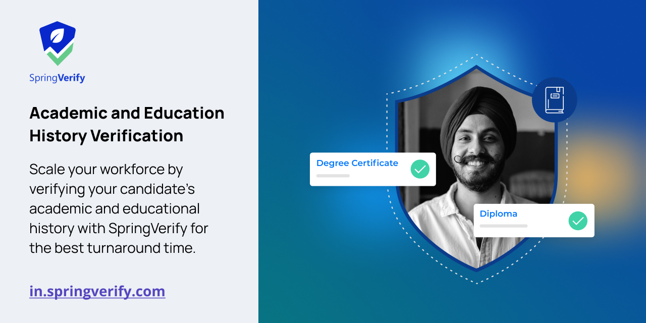 Best Education Verification Service | SpringVerify India