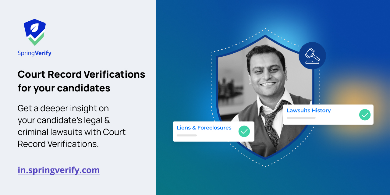 Instant Court Record Verification Service| SpringVerify India