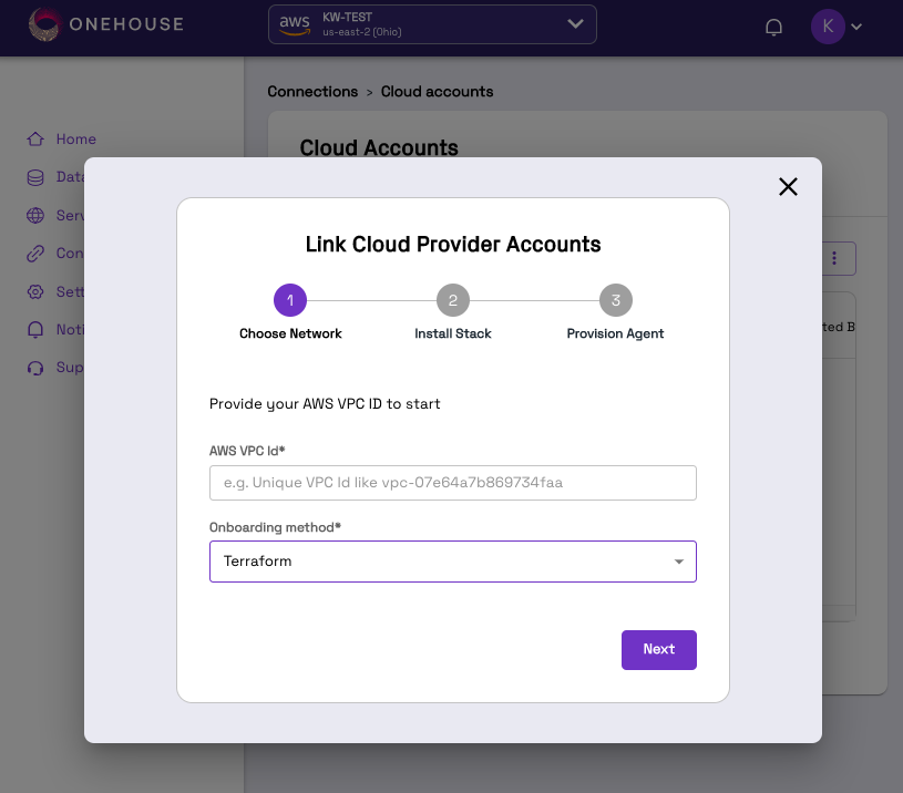 Onehouse's privacy first data architecture
