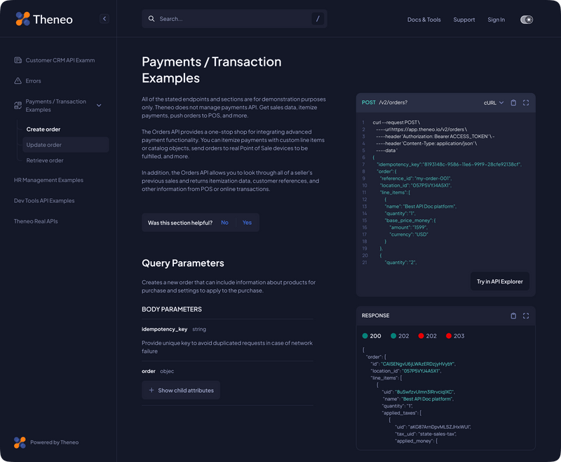 Theneo: AI-Generated High-Quality & Interactive API Docs