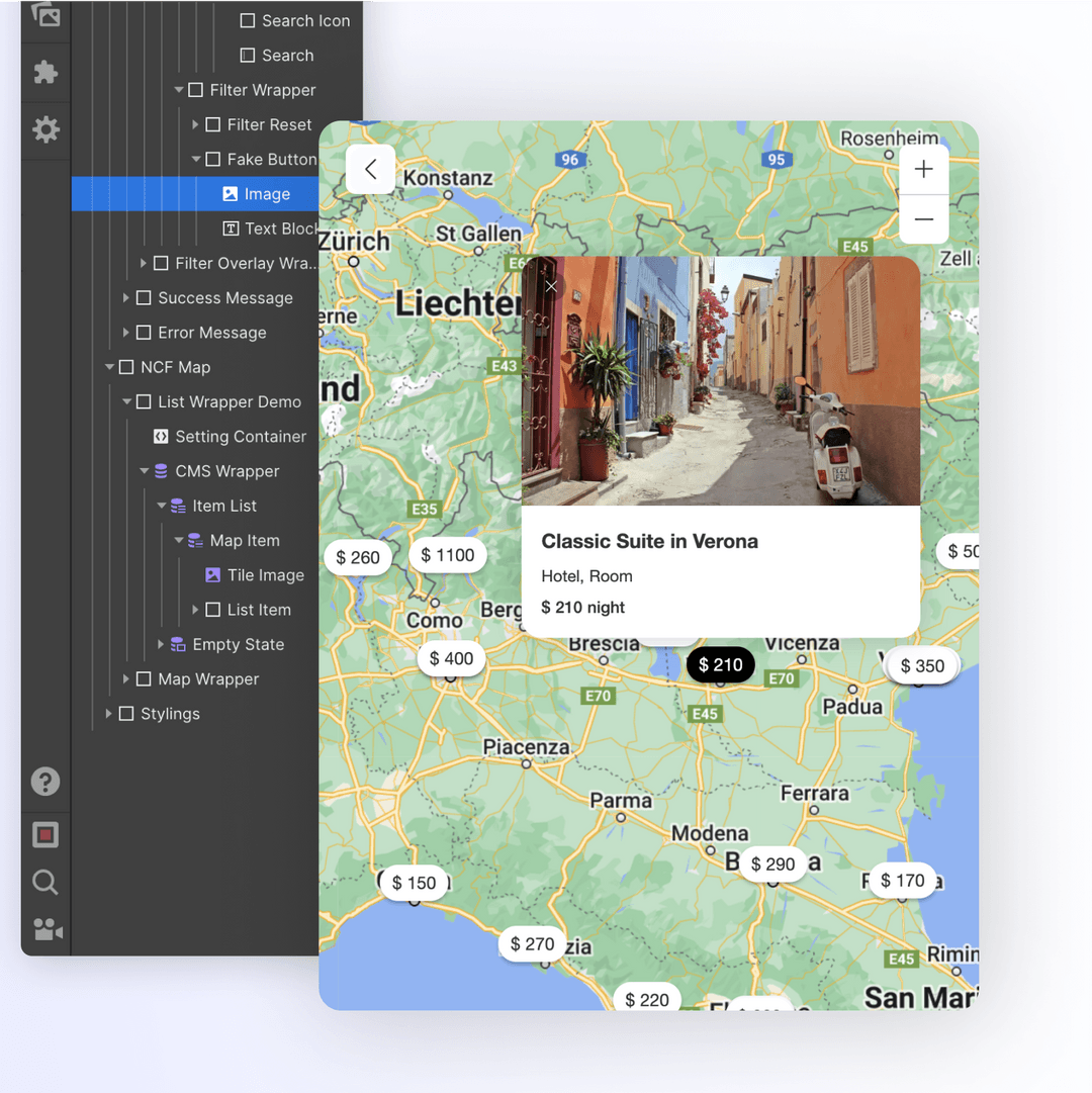 The Interactive and Dynamic Map for Webflow CMS – by No Code Flow