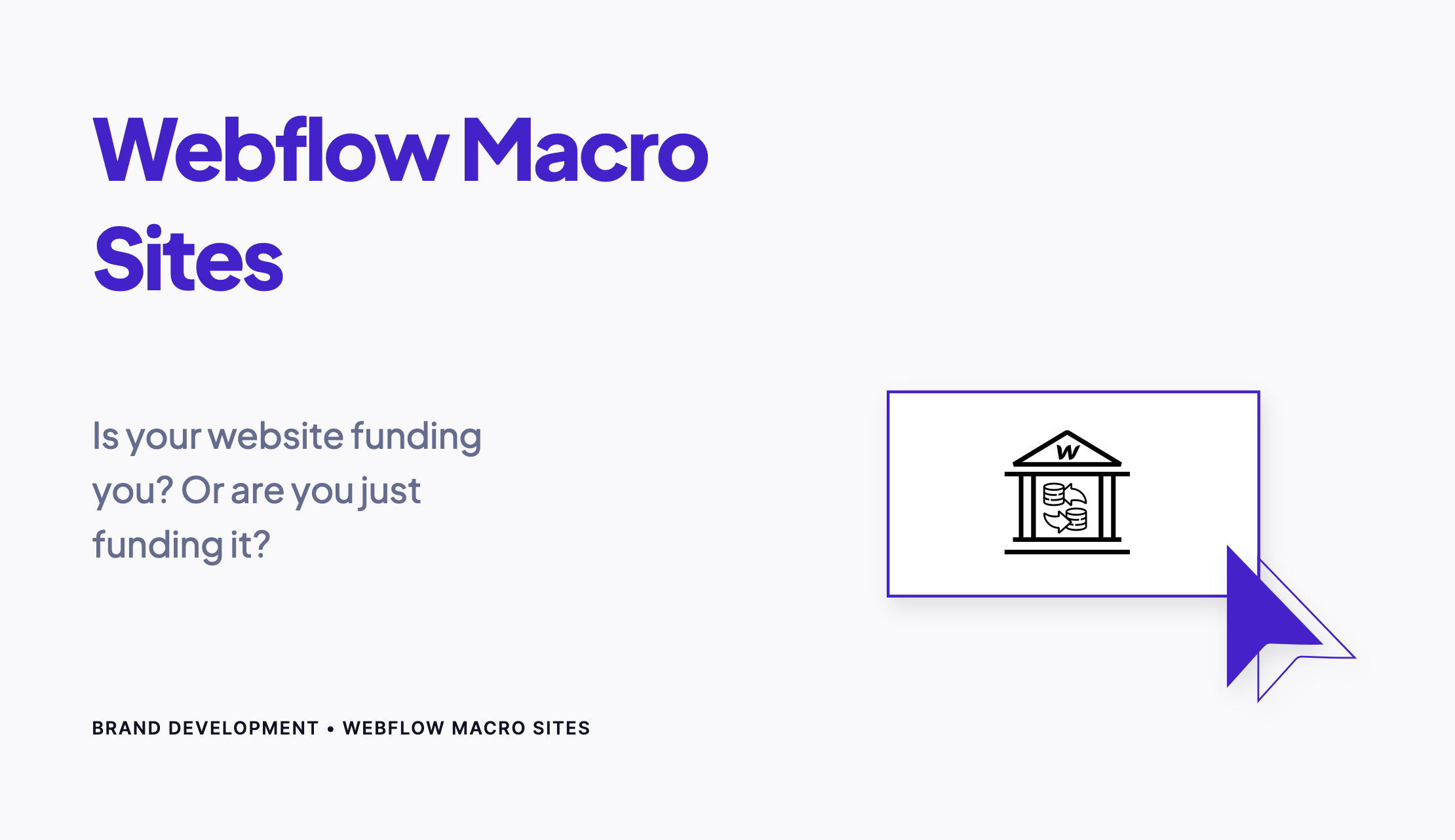 Webflow Macro Sites - The macro-modern way to build for the web.