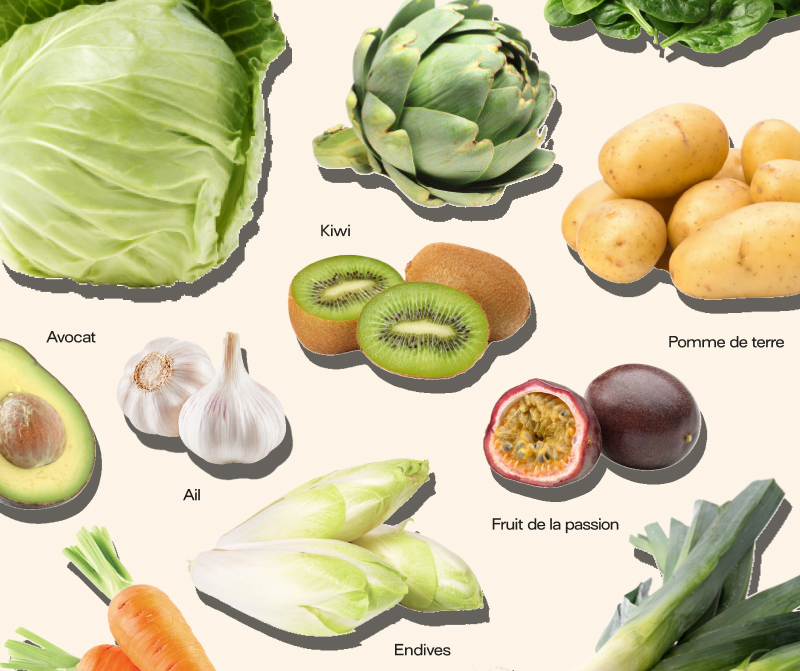 Mars : fruits, légumes et recettes de saison