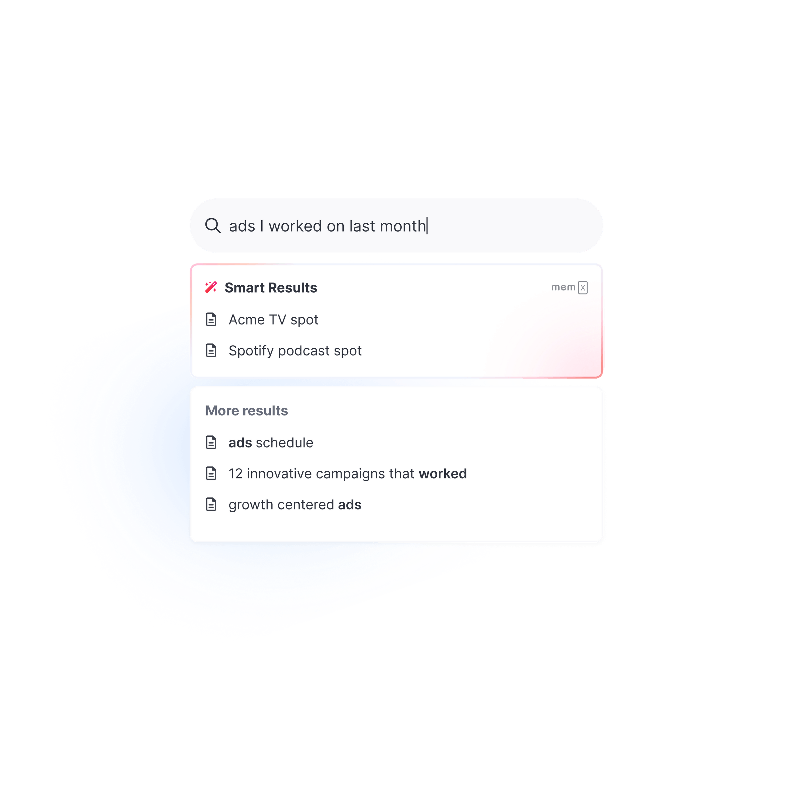 Mem: The self-organizing workspace